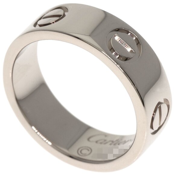 Cartier | Jewelry | Cartier Authentic 8k Silver Love Ring 47 | Poshmark